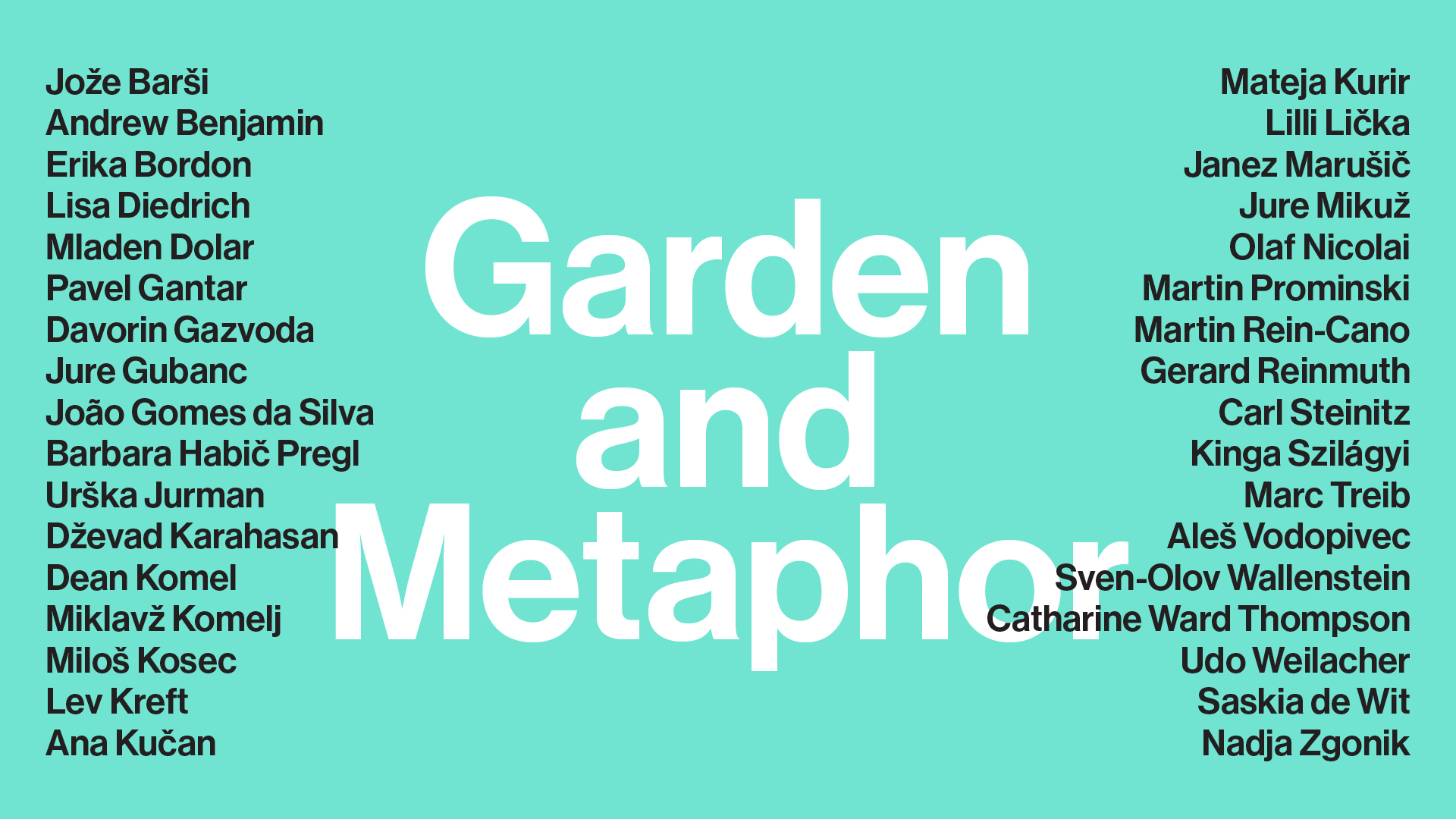 MAO - Launch of the book VRT IN PRISPODOBA (Garden and Metaphor)